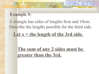 Lesson 5 5 inequalities in triangles | PPT