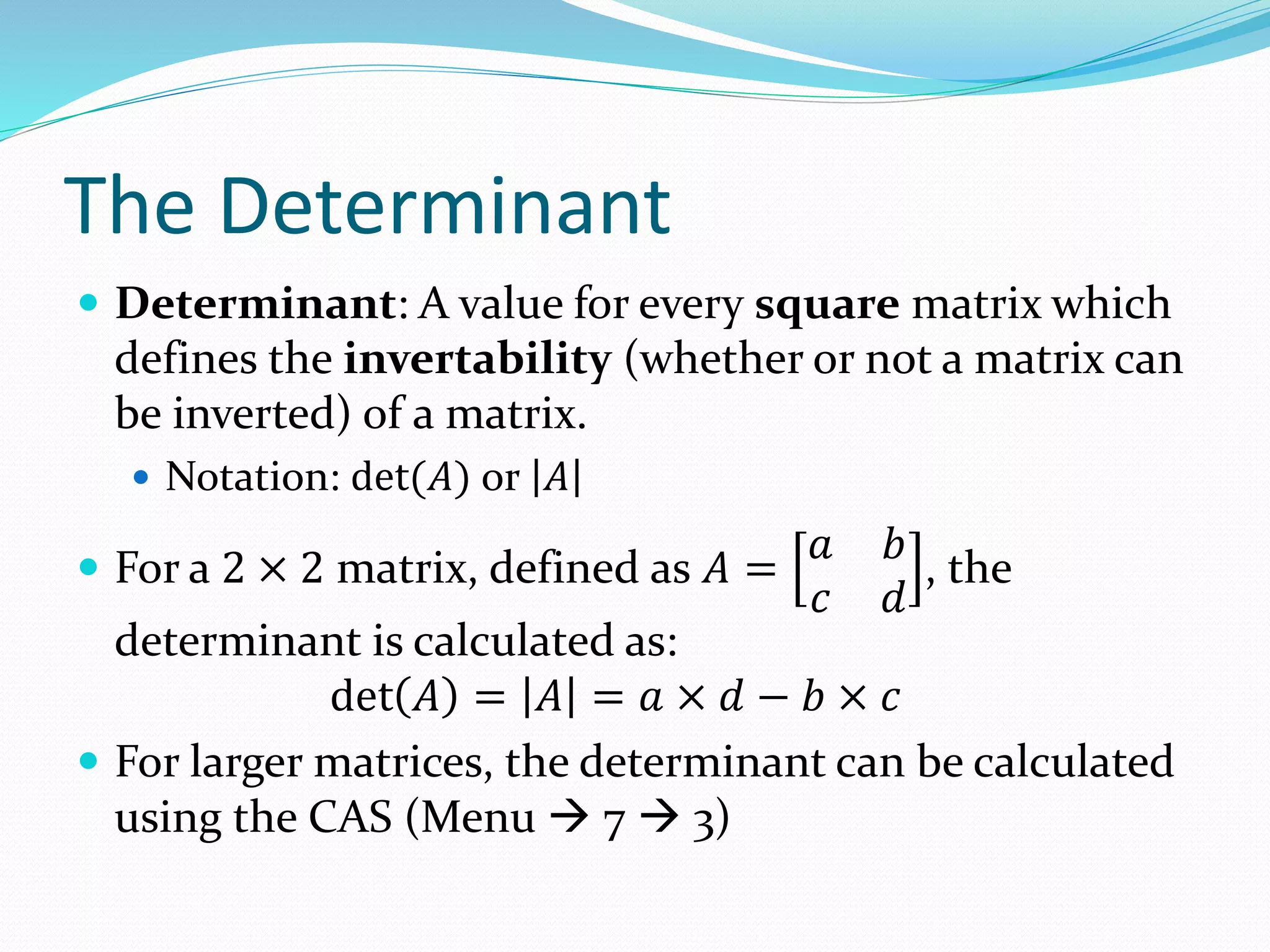 Lesson 5 a matrix inverse | PPTX