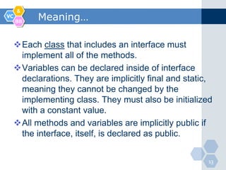 Abstract & Interface | PPT