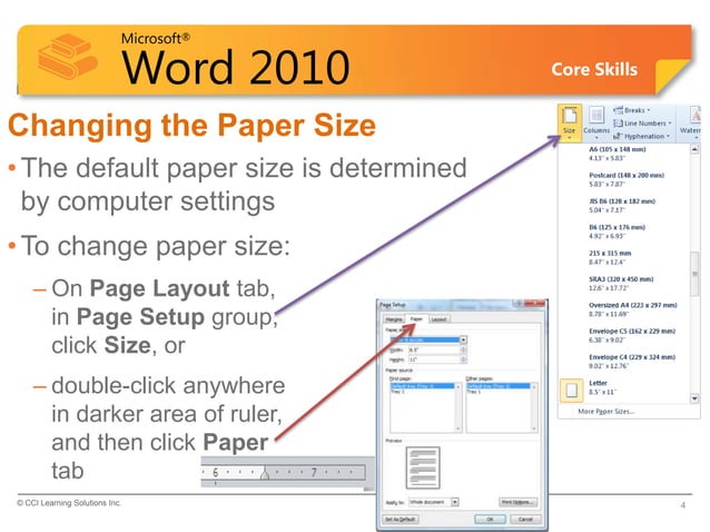 Word Lesson 5A Orientation & Margins | PPTX