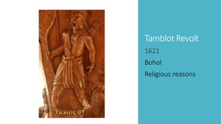 Lesson 5a revolts againts the spaniards | PPTX