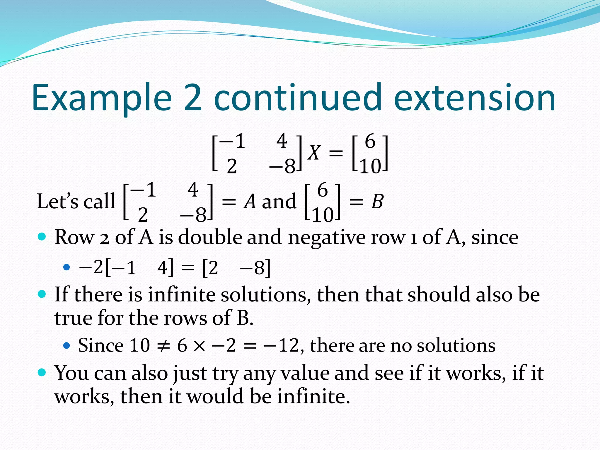 Lesson 5 b solving matrix equations | PPT
