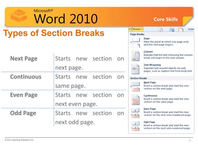Word Lesson 5B Page & Section Breaks | PPTX | Desktop Publishing ...