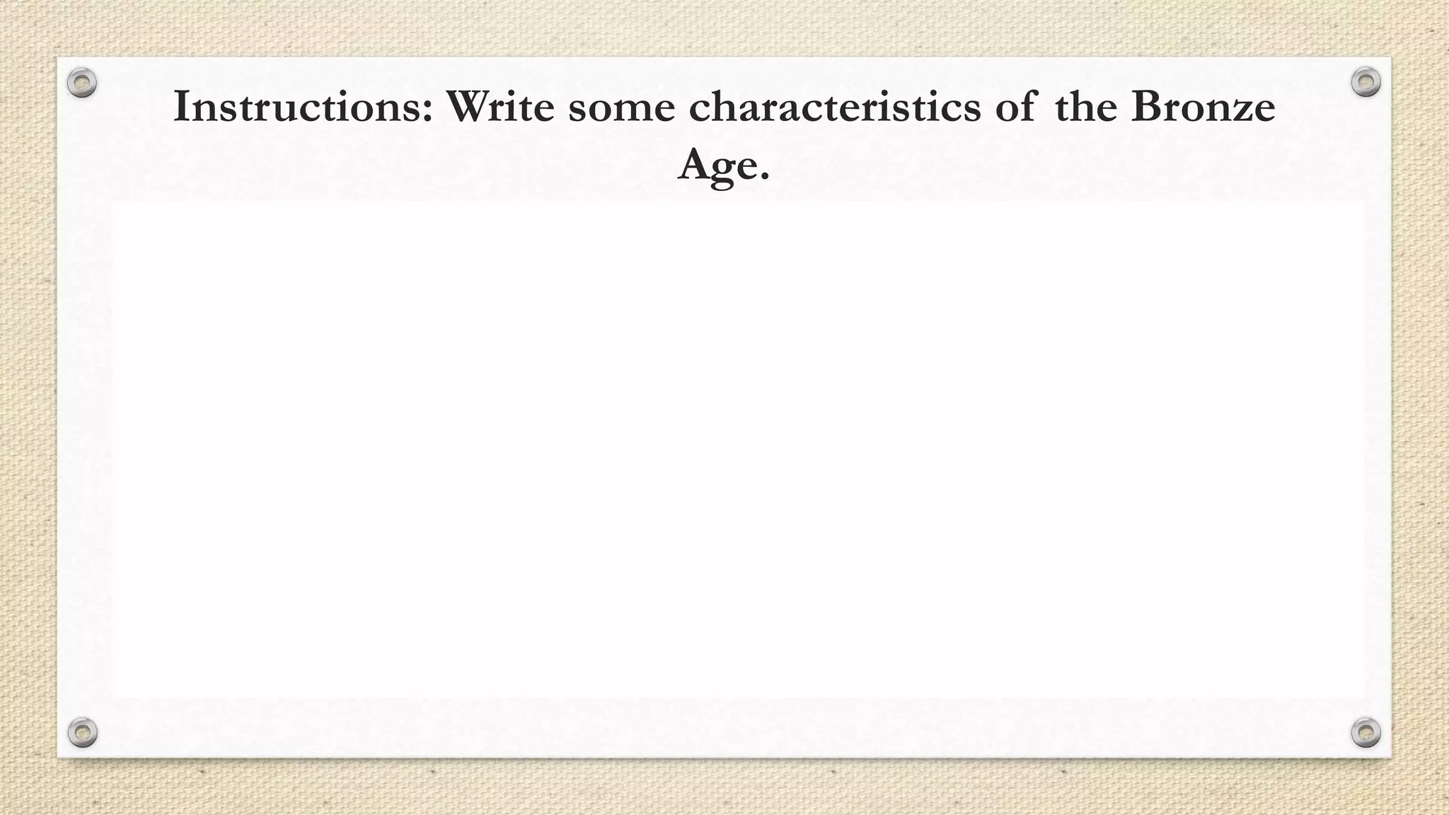 Lesson 5 bronze age | PPTX