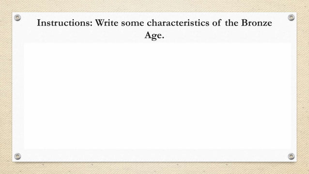 Lesson 5 bronze age | PPTX