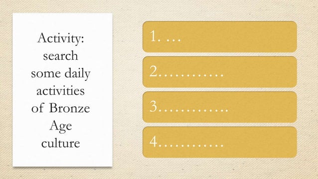 Lesson 5 bronze age | PPTX