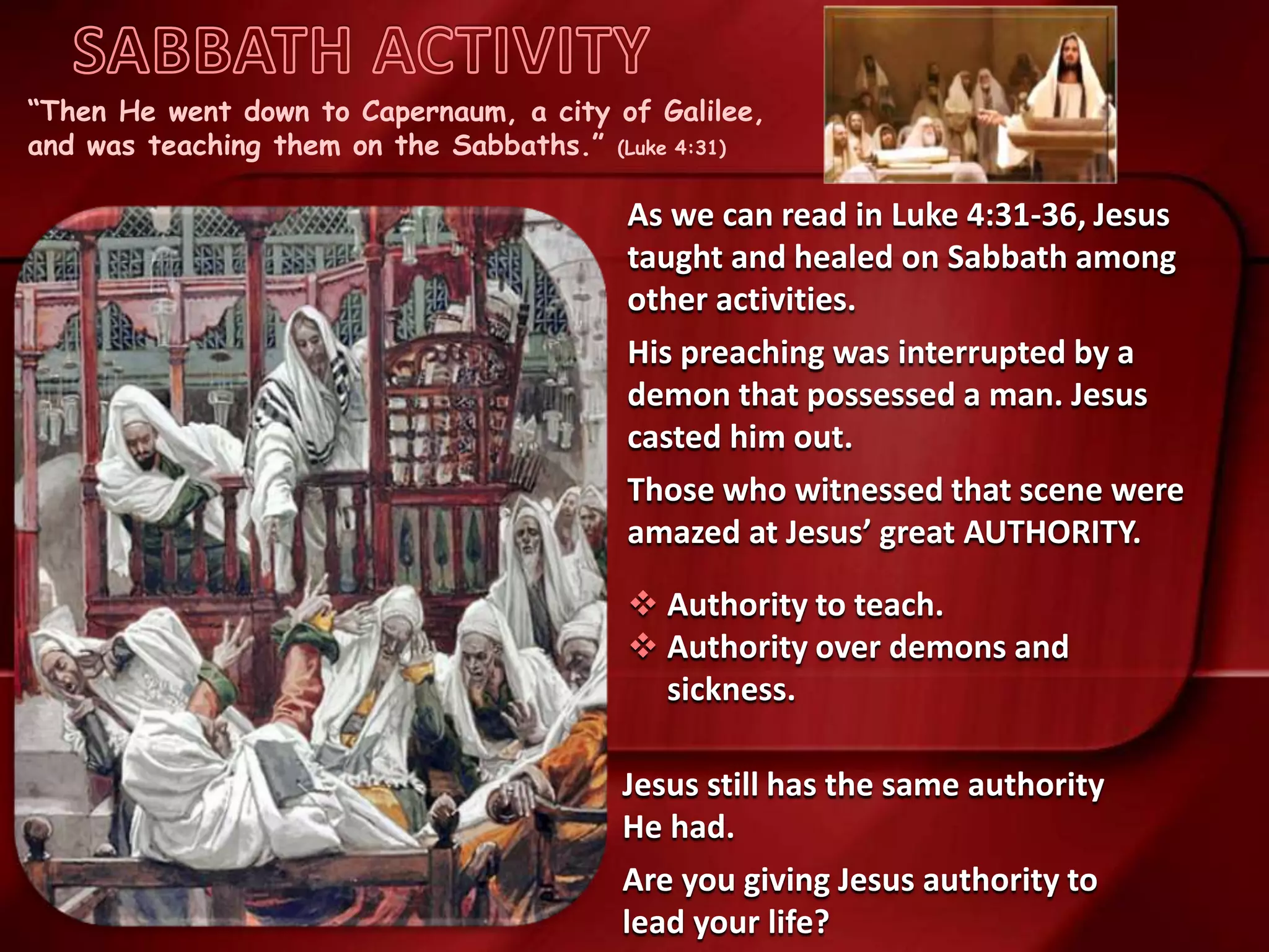 Lesson 5 | Christ as the Lord of the Sabbath | Sabbath School | Power ...