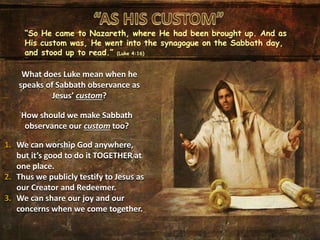 Lesson 5 | Christ as the Lord of the Sabbath | Sabbath School | Power ...