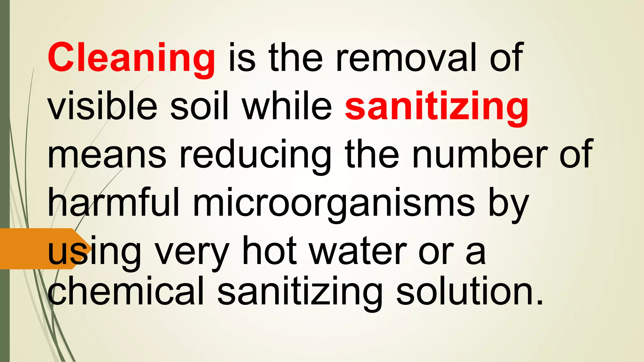 Lesson 5 Cleaning and Sanitizing Tools and Equipment | PPTX