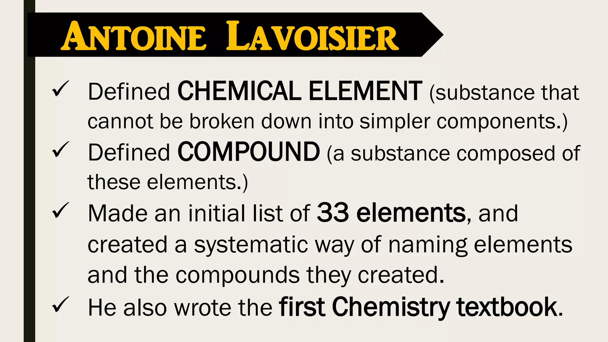 Lesson 5: Corpuscles to Chemical Atomic Theory (The Development of ...