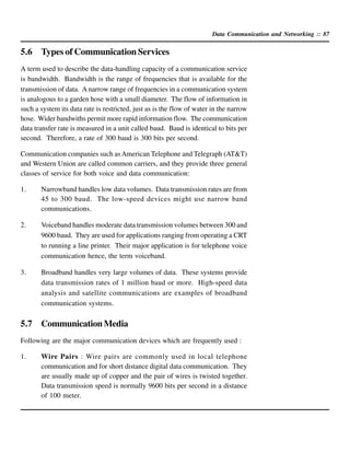 Lesson 5 data communication and networking (136 kb) | PDF