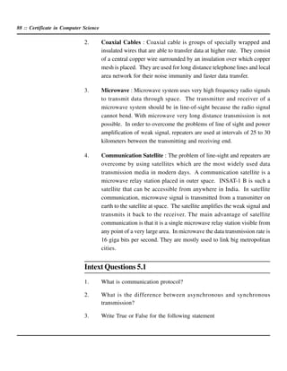 Lesson 5 data communication and networking (136 kb) | PDF