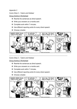 Lesson Plan 5- Direct Speech | DOCX