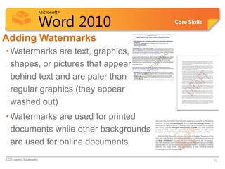 Word Lesson 5D Backgrounds | PPT