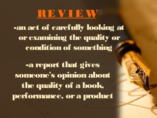 EAPP11_Lesson 5 examining restaurant review | PPT