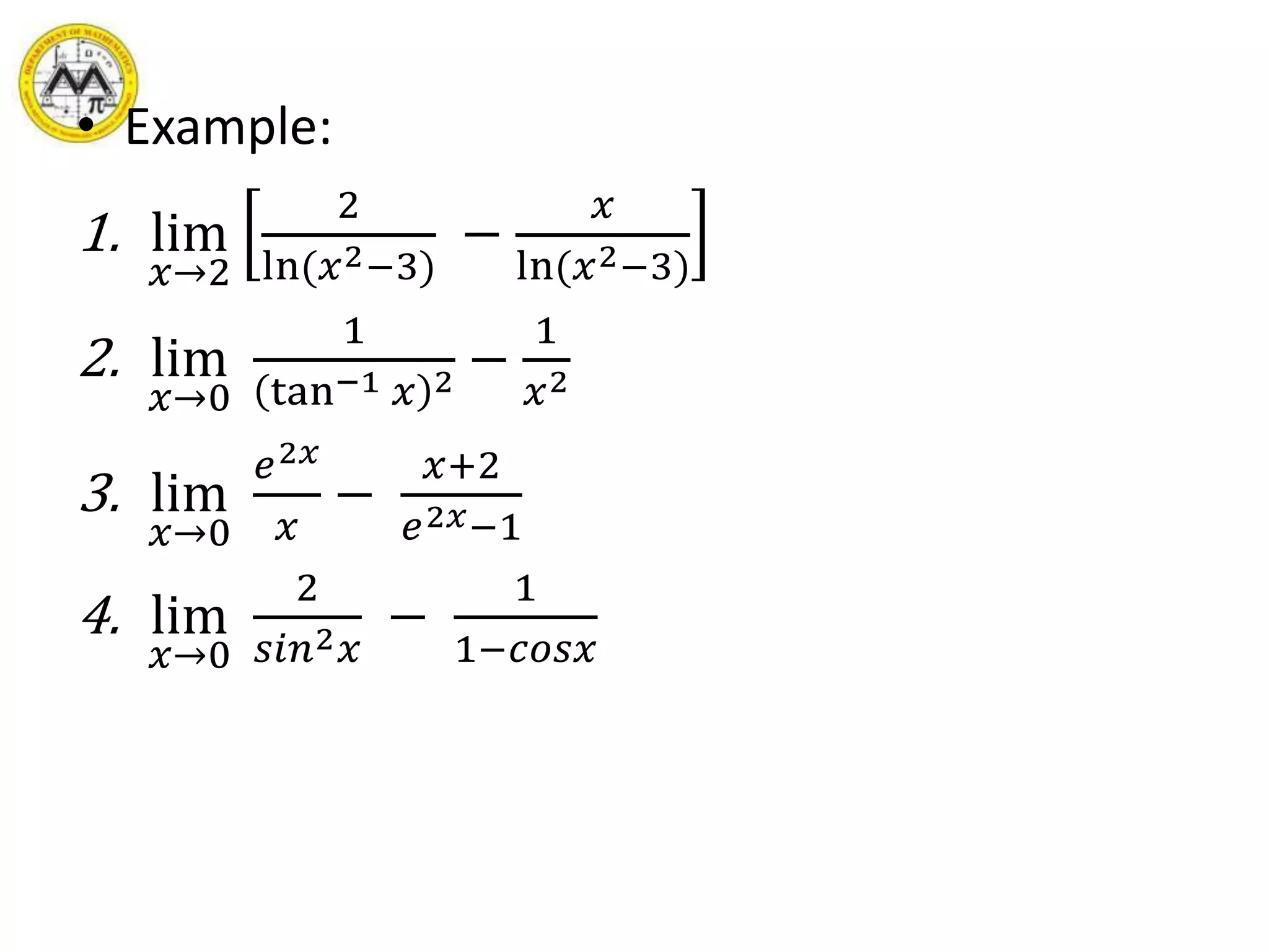 Lesson 5 indeterminate forms | PPTX