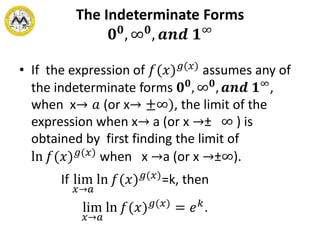 Lesson 5 indeterminate forms | PPTX