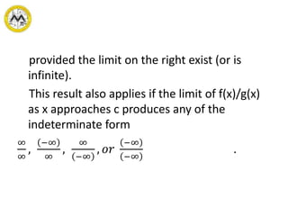 Lesson 5 indeterminate forms | PPTX