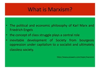 Lesson 5 marxist perspective | PPTX