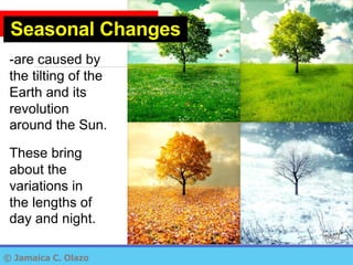 Lesson 5 Motions of the Earth | PPSX