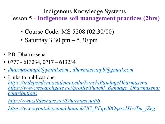 Indigenous Knowledge Systems - 5 | PDF