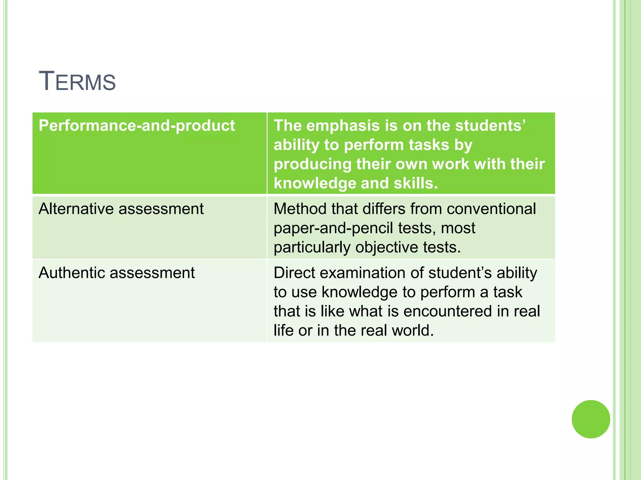 Lesson 5 performance based assessment | PPTX