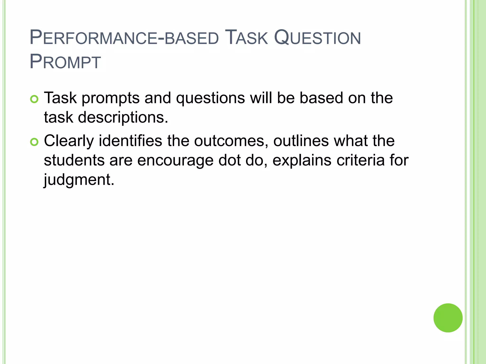 Lesson 5 performance based assessment | PPTX