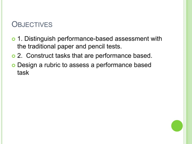 Lesson 5 performance based assessment | PPTX | Standardized Testing ...