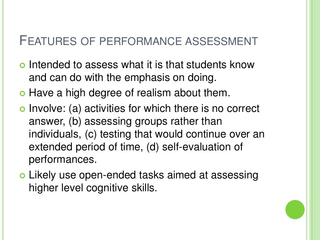 Lesson 5 performance based assessment