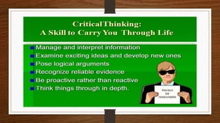 Practicing Critical Thinking | PPT