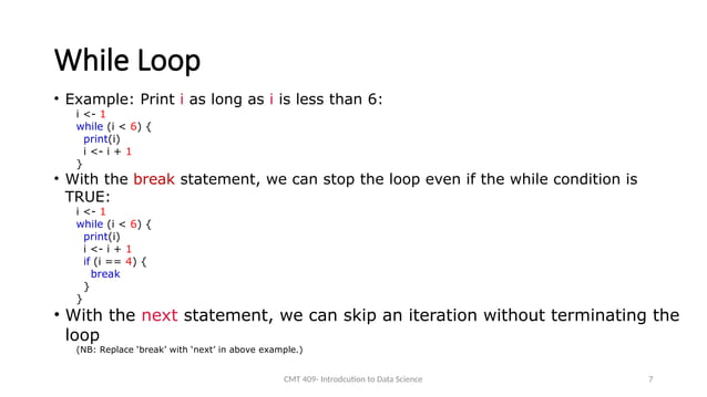 Lesson 5 R Control Structures and Functions 2024 Notes.pptx