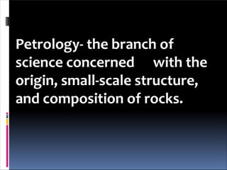 lesson 5 Rocks. Rock is naturally occurring solid mixture of one or ...