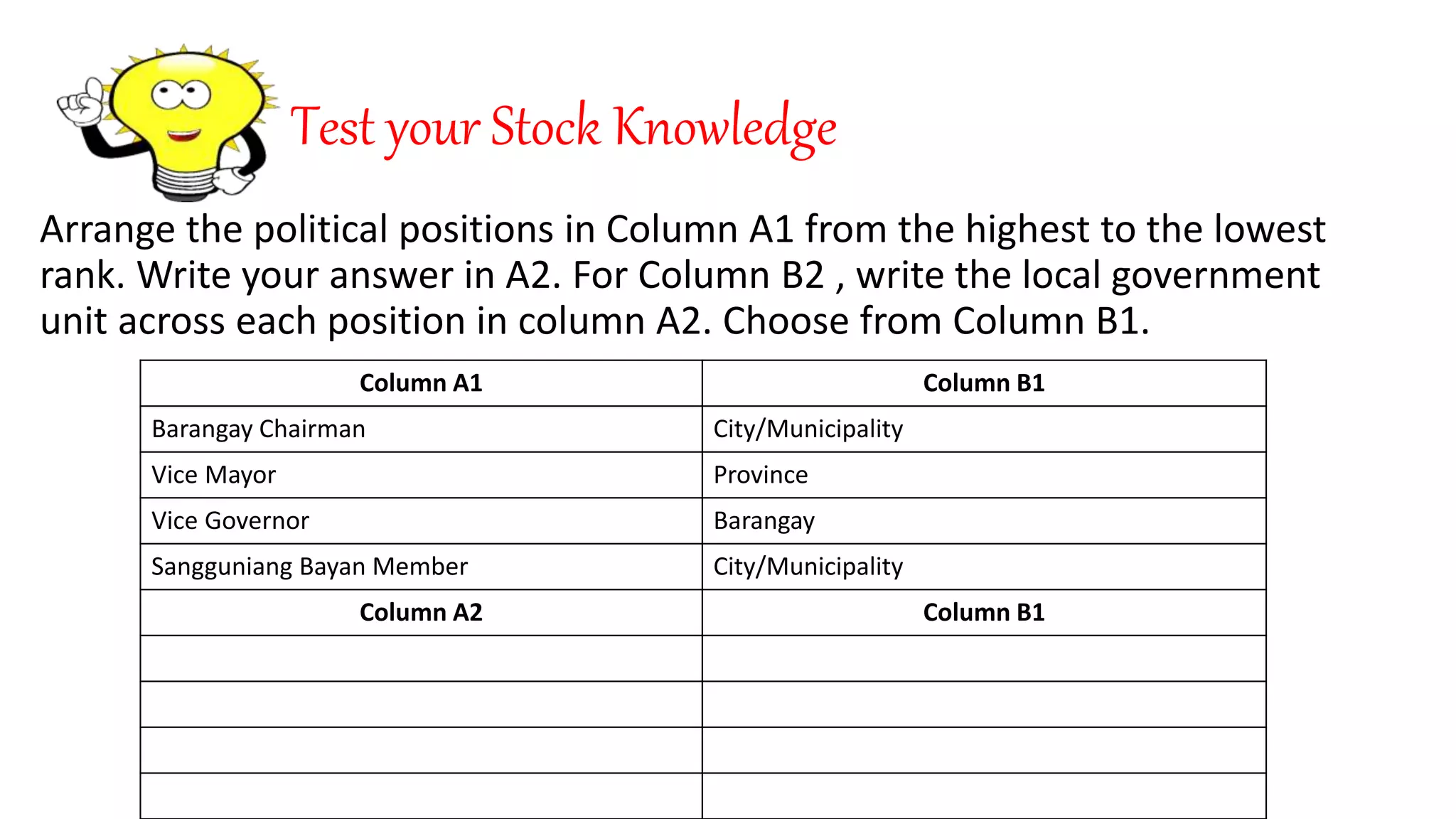 Lesson 9 r- The Role of LGU | PPTX | Politics
