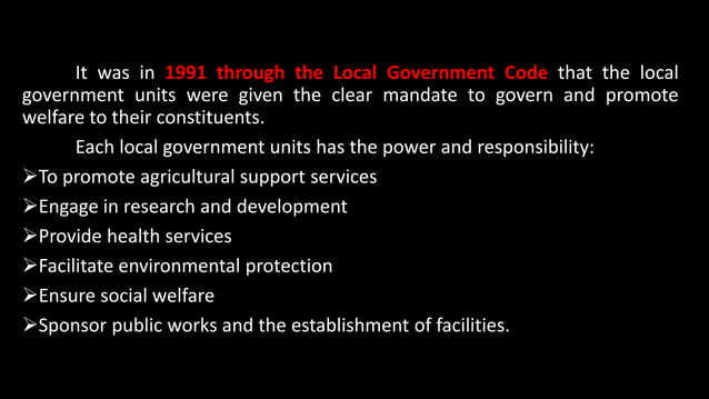 Lesson 9 r- The Role of LGU | PPTX | Politics