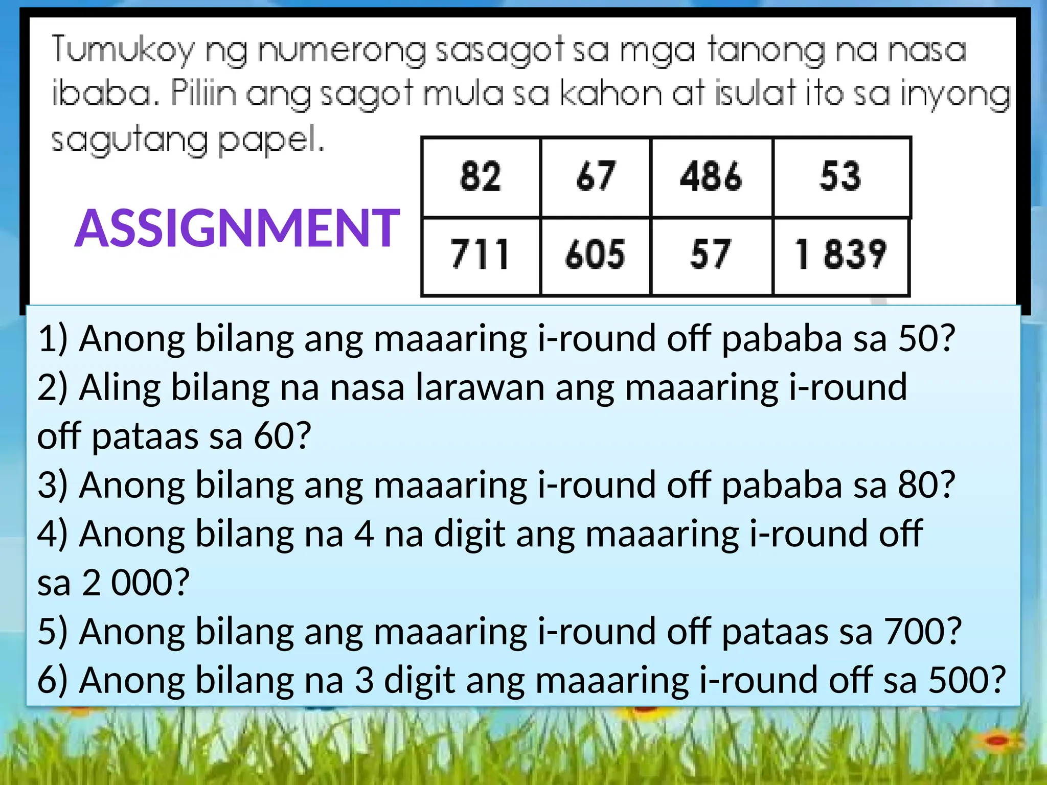 Lesson 5 Rounding Off Numbers to the Nearest Tens, Hundreds and Thousands.pptx