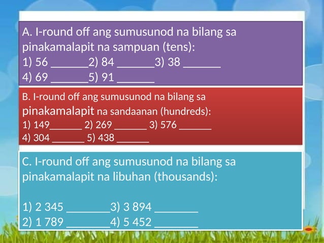 Lesson 5 Rounding Off Numbers to the Nearest Tens, Hundreds and Thousands.pptx