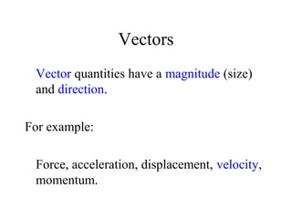 Lesson 5 scalars and vectors error bars | PPT