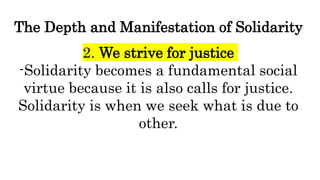 Lesson 5 solidarity- Values Education 9 | PPTX