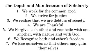 Lesson 5 solidarity- Values Education 9 | PPTX