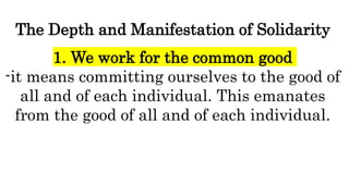 Lesson 5 solidarity- Values Education 9 | PPTX