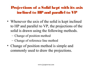 Lesson 5 Projections of Solids - Part II | PPT