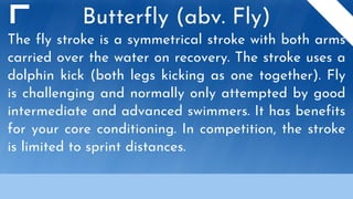 LESSON IN SWIMMING Swimming Terminologies | PDF