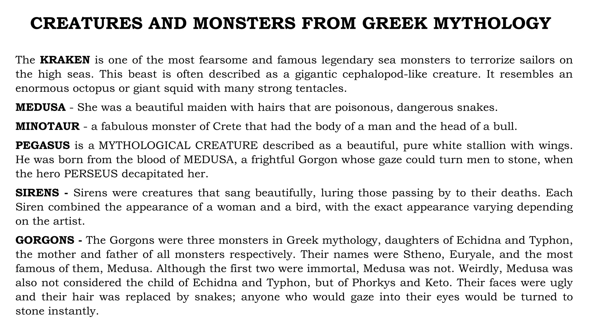 LESSON 5 THE GORGON'S HEAD ENGLISH 10 JHS | PPTX