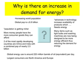 Lesson 5 The Increasing Global Demand For Energy | PPT