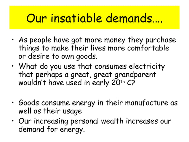 Lesson 5 The Increasing Global Demand For Energy | PPT | Power and ...