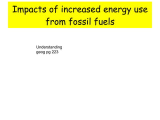 Lesson 5 The Increasing Global Demand For Energy | PPT