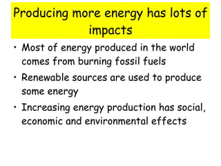 Lesson 5 The Increasing Global Demand For Energy | PPT