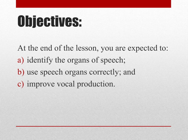 The Organs of Speech | PPT