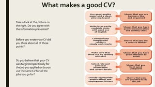 Writing a great CV | PPTX