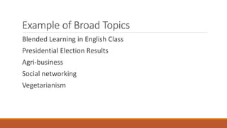 Lesson 5 writing a research title | PPTX